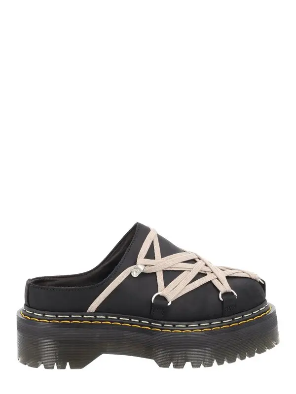 DR. MARTENS X RICK OWENS Mule "quad Sole Megalace" Dr Martens X Rick Owens - Black