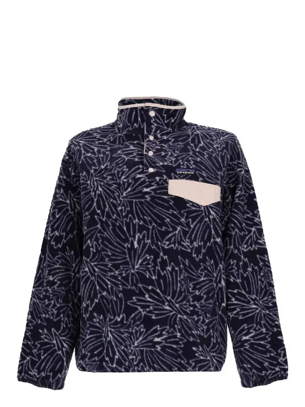 Patagonia Felpa In Pile "synchilla Snap-t - Blue