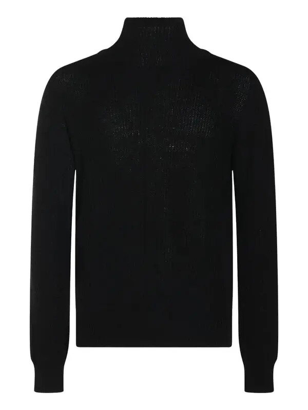 Rick Owens 100% Virgin Wool Sweater - Black