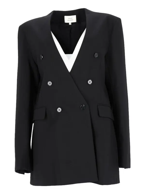 Loulou De Saison Virgin Wool Stretch Jacket - Black