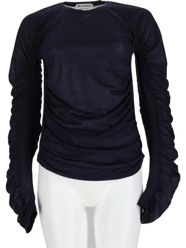 JW Anderson Cotton-polyamide Knit Top - Blue
