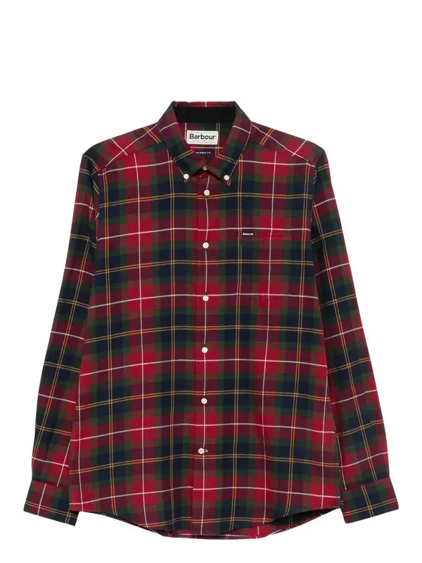 Barbour Stylish Long-sleeve Button-up Shirt For - Red