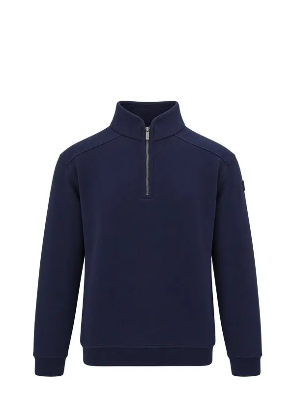 K-WAY Quarter-zip Sweatshirt - Blue Depth