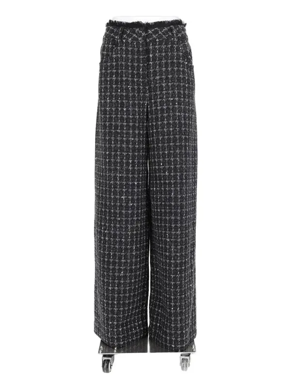 MSGM Wool-blend Trousers - Black