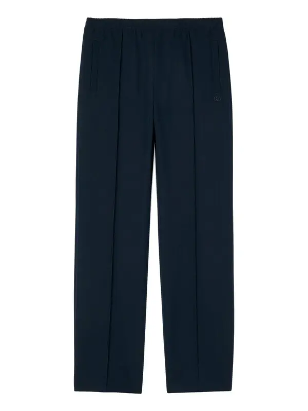 Gucci Web Detail Elastic Drawstring Waist Pants With Pockets, 100% Polyester - Blu