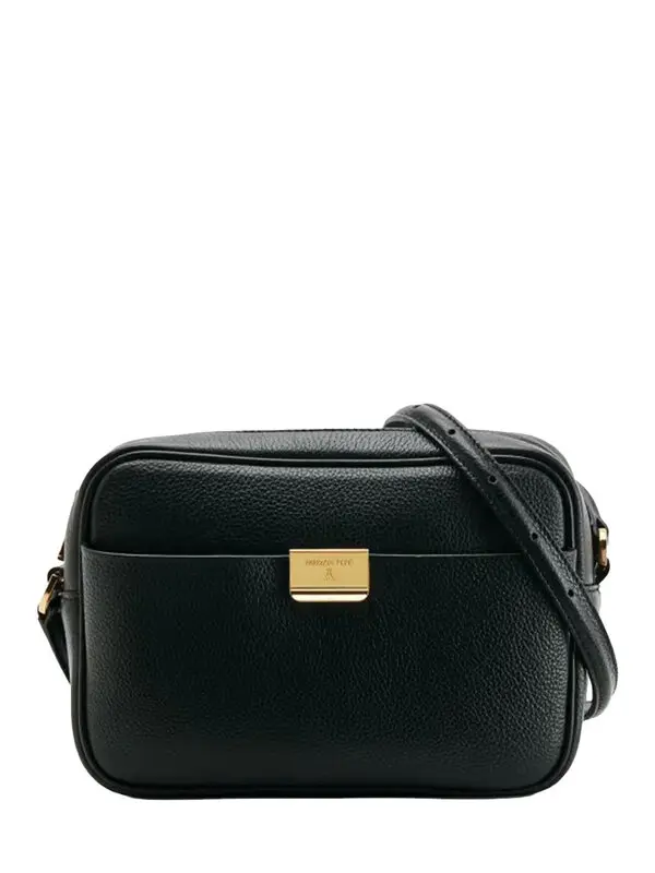Patrizia Pepe Pebbled Leather Crossbody Bag - Nero