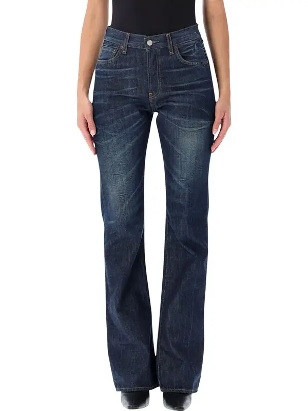 Acne Studios High-rise Straight-leg Jeans - Blu