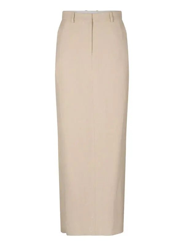 HEIRLOME Mali Linen-silk Maxi Skirt - Off-white