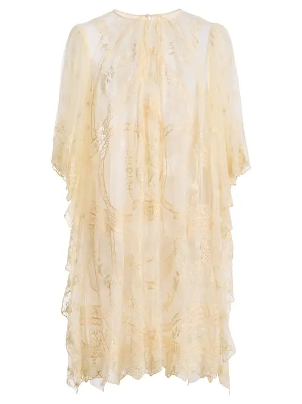 Ulla Johnson Grazia Lace Mini Dress - Ivory