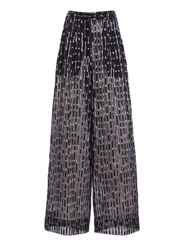 Ulla Johnson Stone Cotton-blend Wide-leg Pants - Multi