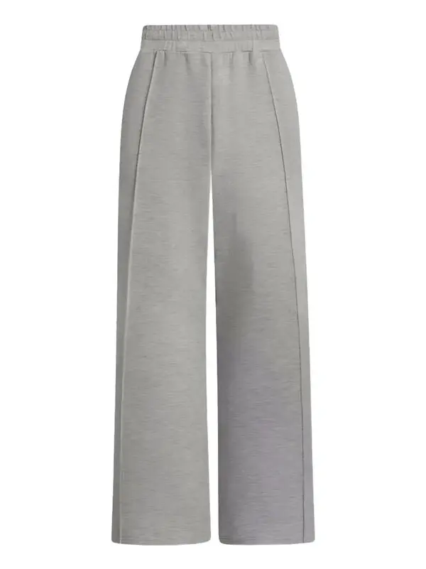 Varley Wide-leg Jersey Track-pants - Grey