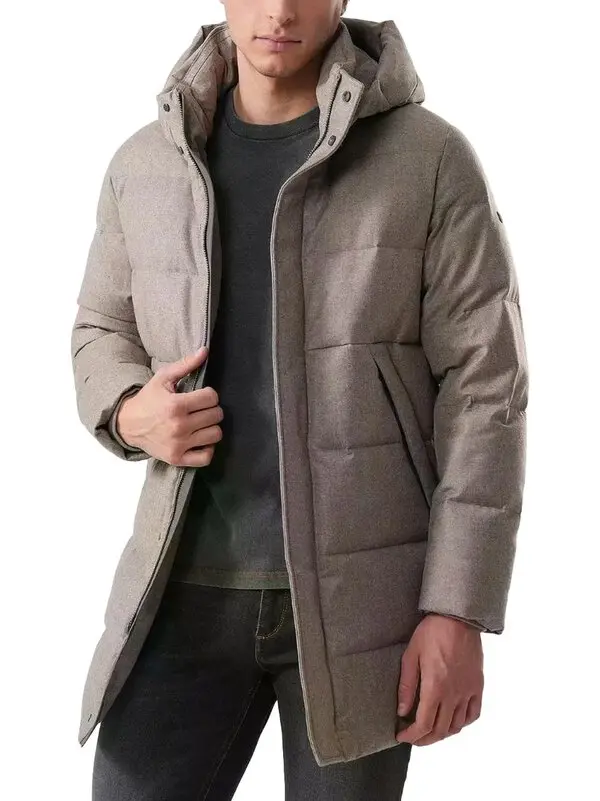 DUNO Hooded Padded Jacket - Grey