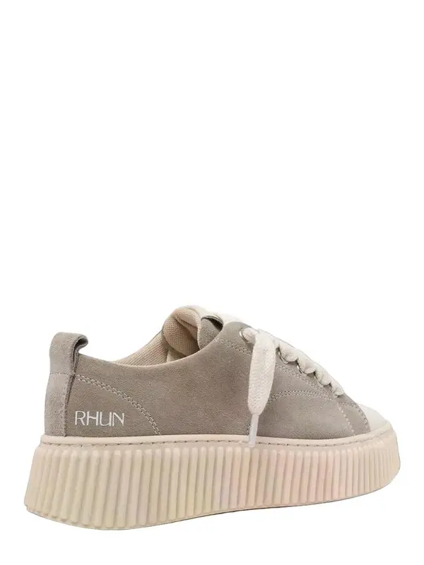 RHUN 2020 Suede Flatform Sneakers - Neutrals