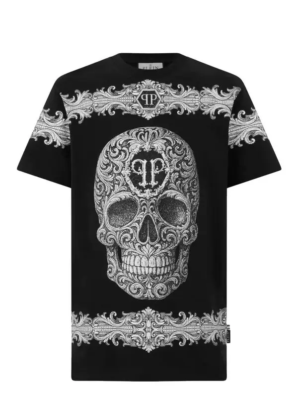 Philipp Plein Baroque-skull T-shirt - Black