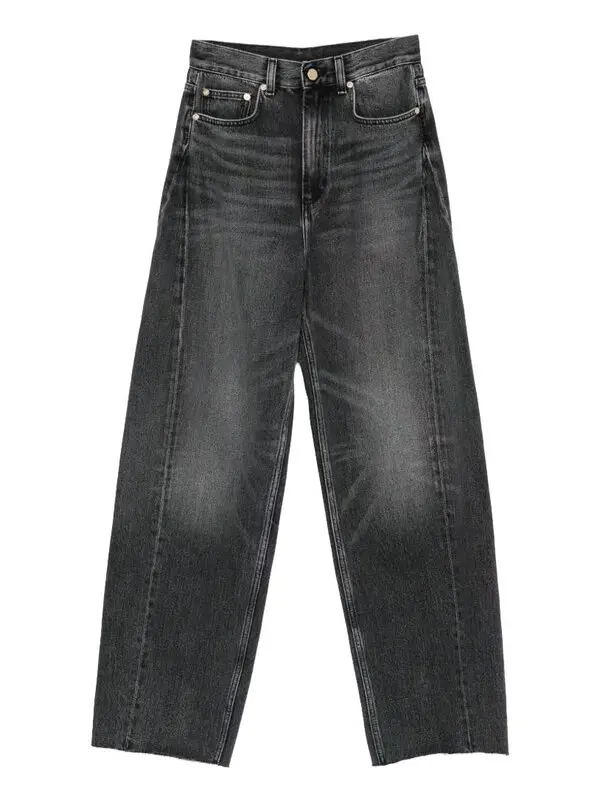 Sandro Faded Raw-cut Jeans - Grey