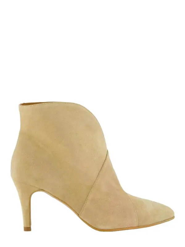 TORAL SHOES Suede Pointed-toe Ankle Boots - Neutrals