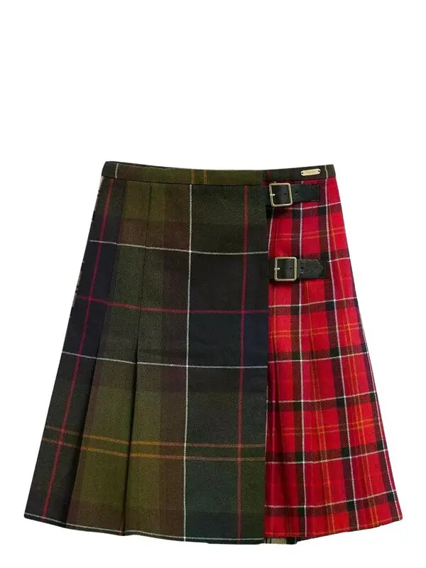 BARBOUR INTERNATIONAL Gillian Tartan Mini Skirt - Red