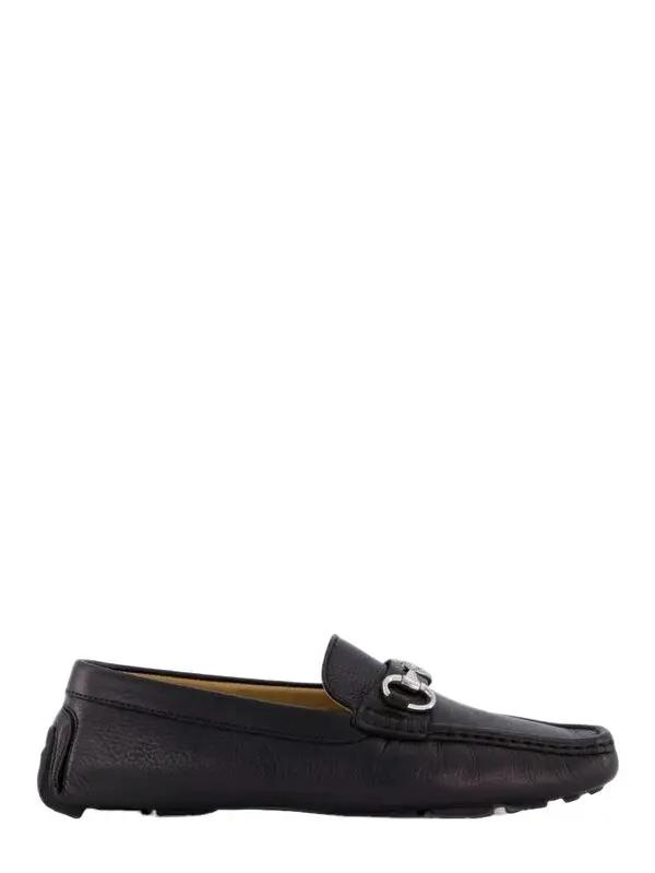 ATELIER VERDI Massimo Horsebit Leather Loafers - Black