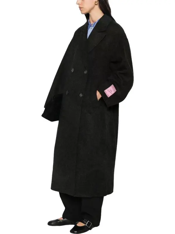 Essentiel Antwerp Oversized Double-breasted Coat - Grey