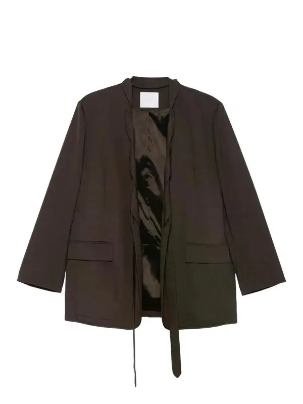 Sú Tie-fastening Blazer - Brown