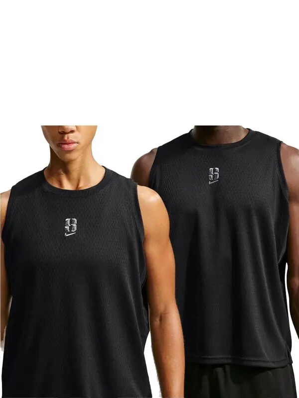 Nike X Sabrina Aero-fit Top 'black Ice Silver - Black/ice Silver