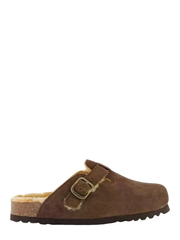 DR. SCHOLL'S SHOES Fae New F Buckle-strap Mules - Brown