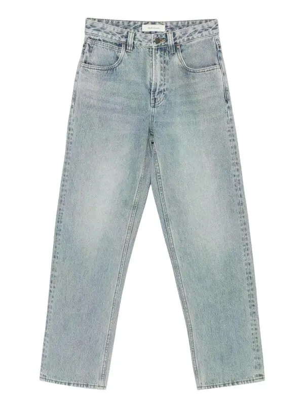 ENTIRE STUDIOS Seth Washed Straight-leg Jeans - Blue