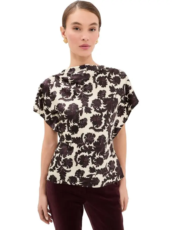 Veronica Beard Redgrave Top - Ecru Multi