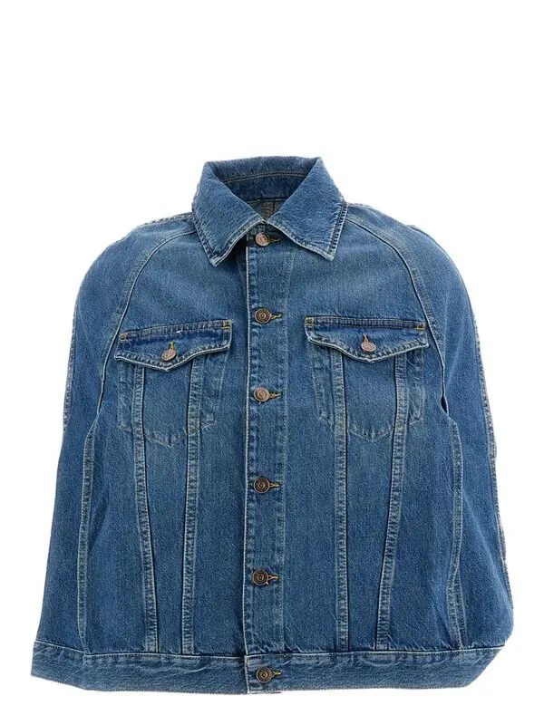 7 For All Mankind Cappa In Denim Midtown - Blue