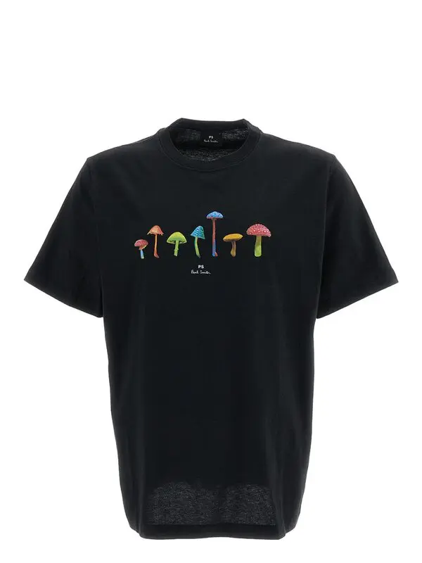 Paul Smith Maglietta Con Stampa - Nero