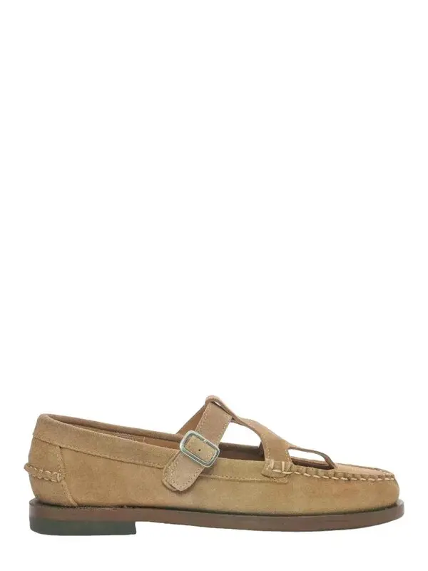 SEBAGO Angelina Fleshout Buckle-strap Loafers - Neutrals