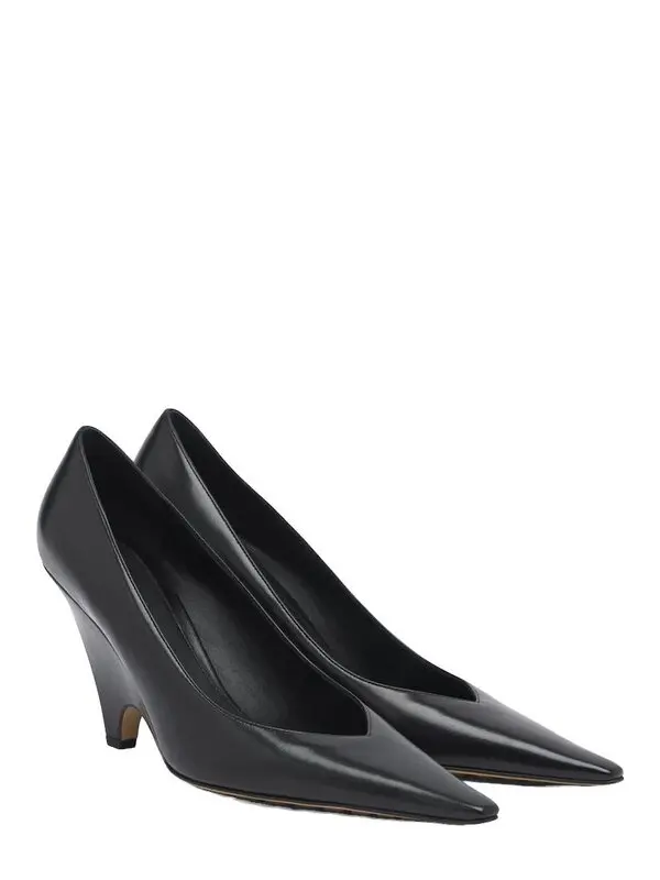 Bottega Veneta Adut Leather Pumps - Black