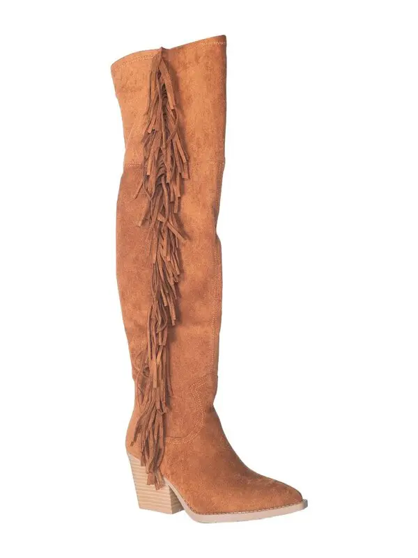 LAUREN LORRAINE Kitty Boot - Cognac