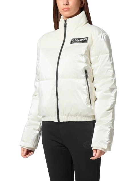 PLEIN SPORT Nylon Bomber - White