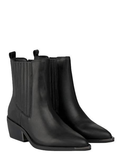 ALMA EN PENA Flat Bootie With Elastic - Black
