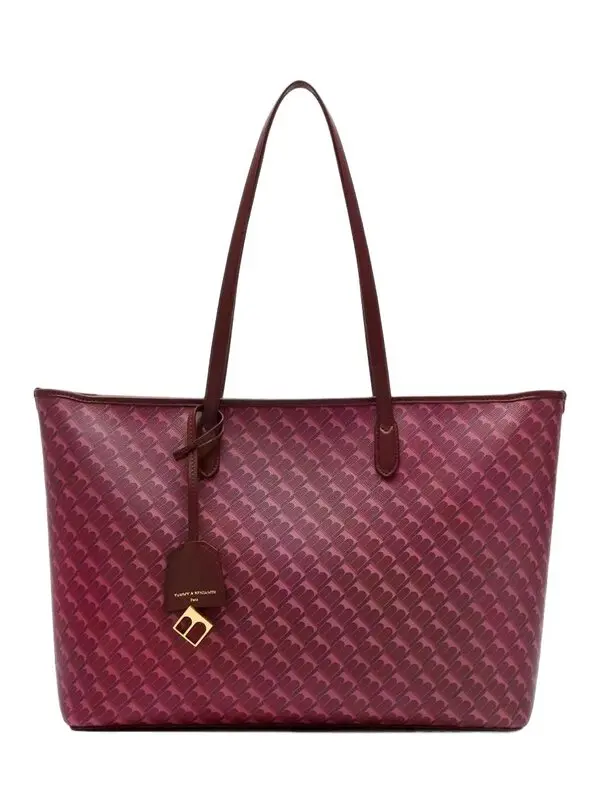TAMMY & BENJAMIN Gm Monogram-print Tote Bag - Red