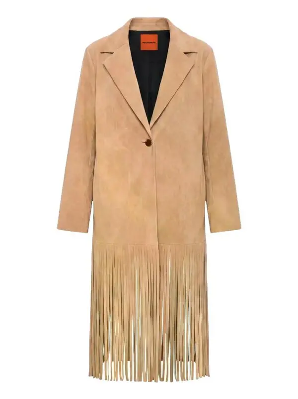 SIMONMILLER Vero Fringe Coat - Neutrals