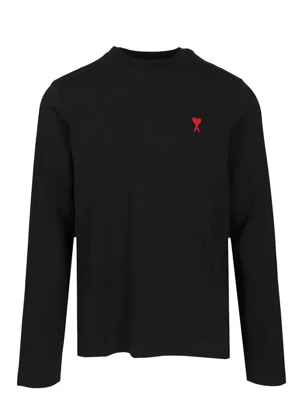 AMI Paris Long-sleeved T-shirt - Black