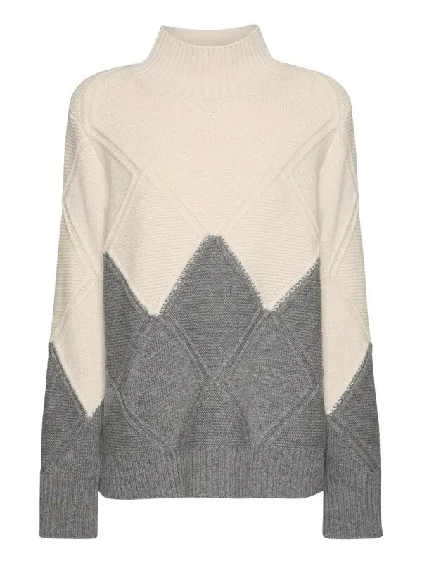 ELENA MIRO` Turtleneck Sweater - Multi