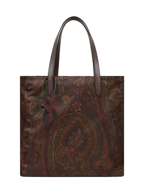 Etro Arnica Print Tote - Brown