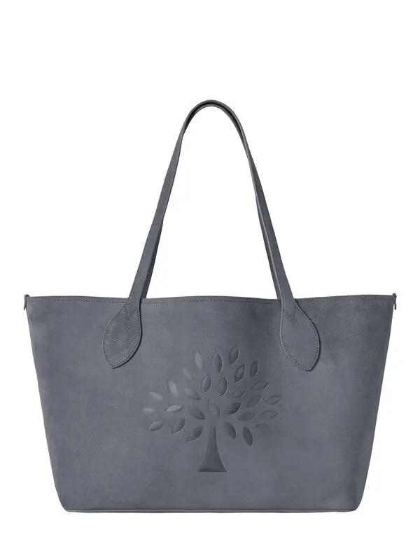 Mulberry Suede Tree Tote Bag - Grey