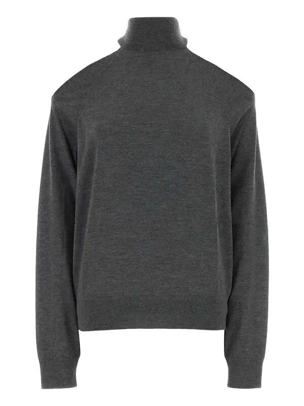 Fendi Cashmere Turtleneck With Cut-out Details - Grey
