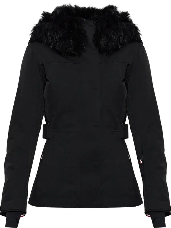 Moncler Grenoble: Loira Padded Ski Jacket With Hood - Black