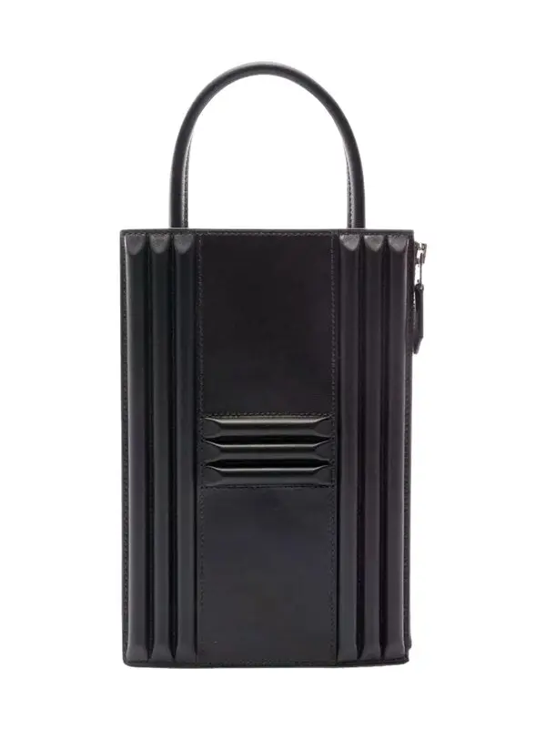 Hermès 2022 Cadena Tadelakt Leather Clutch Bag - Black