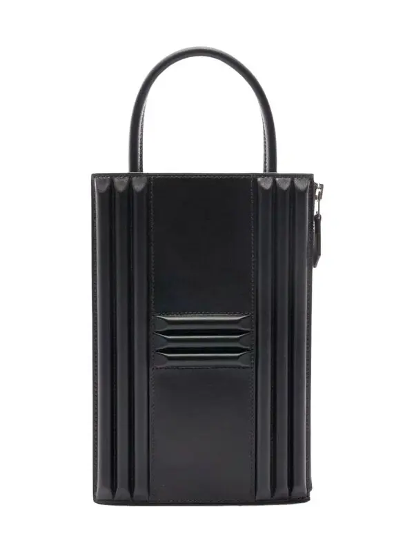 Hermès 2022 Cadena Tadelakt Leather Clutch Bag - Black