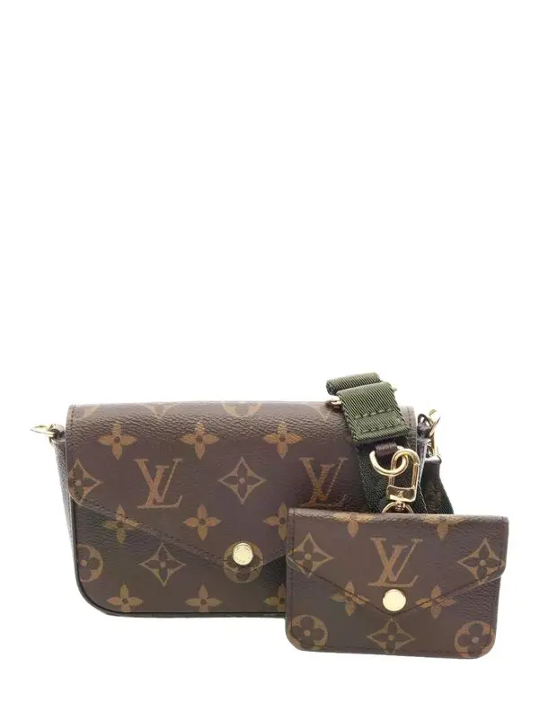LOUIS VUITTON 2020 Félicie Monogram Shoulder Bag - Brown