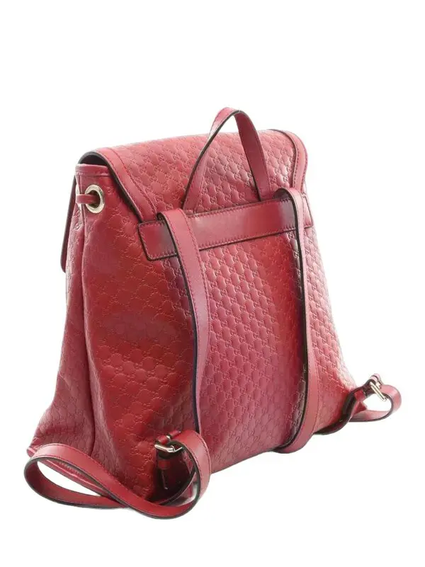 Gucci 2000s Micro Gg Guccissima Backpack - Red