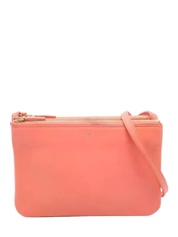 Celine 2000s Trio Logo-detail Shoulder Bag - Orange