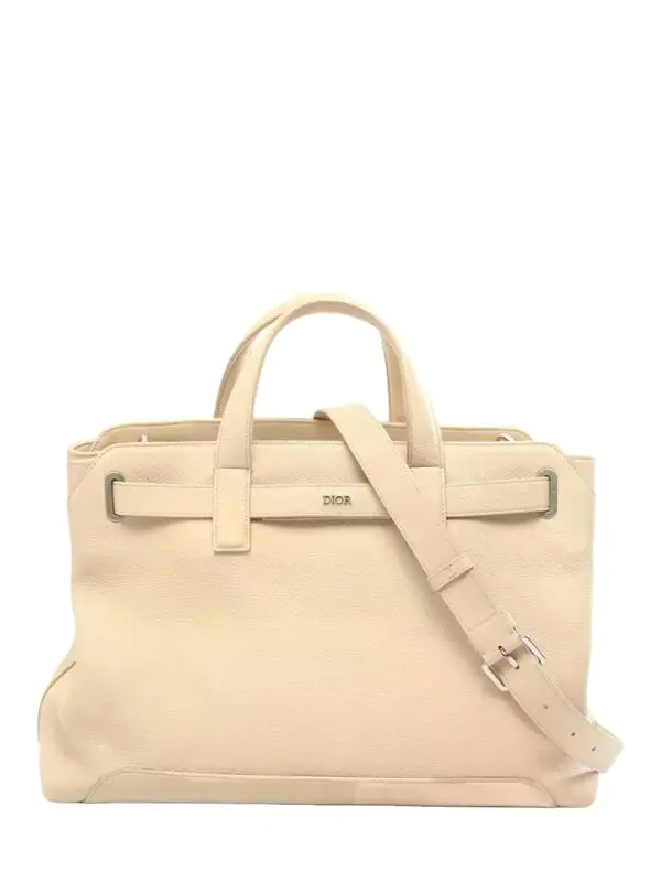 Dior 2010s Normandy Leather Tote Bag - Neutrals