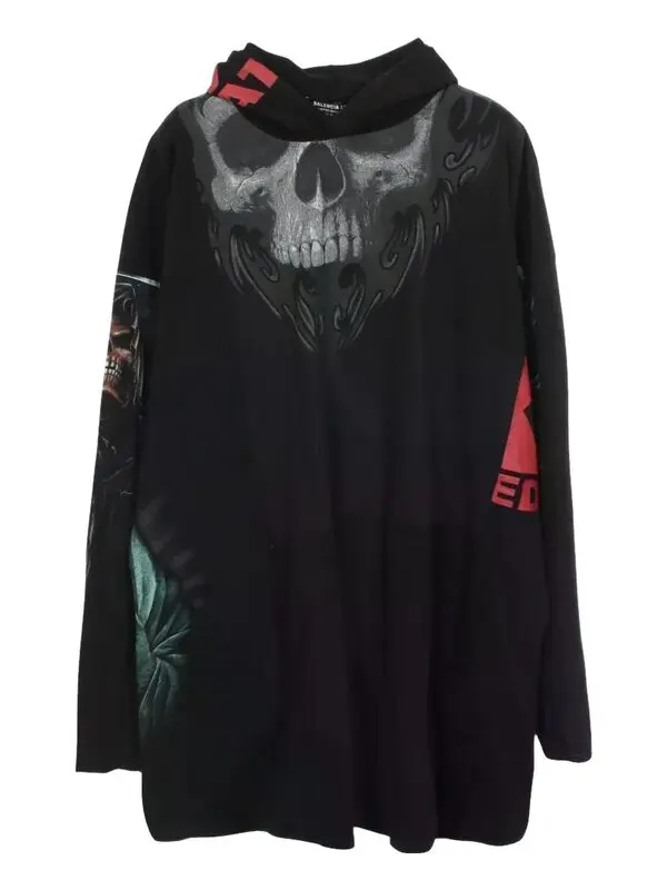 Balenciaga 2010s Rebuilding Pullover Hoodie - Black
